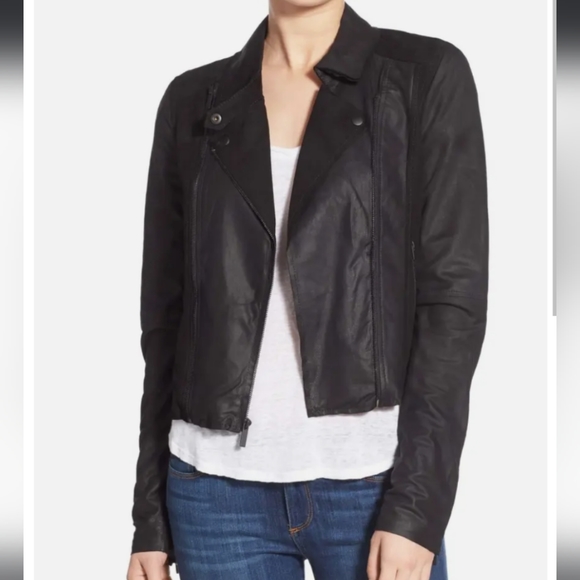 PAIGE | Jackets & Coats | Paige Sylvie Leather Jacket | Poshmark